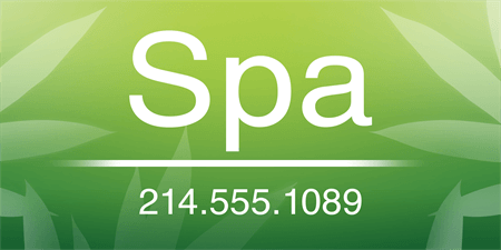Spa Signs - Custom Spa Signs - Signazon.com
