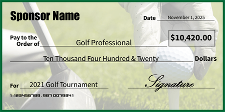 Donation Checks - Charity Checks - Signazon.com