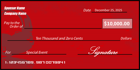 Donation Checks - Charity Checks - Signazon.com