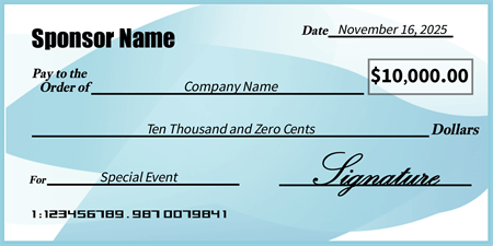 Big Checks | Custom Giant Checks for Businesses | Signazon