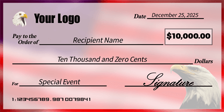 Donation Checks - Charity Checks - Signazon.com
