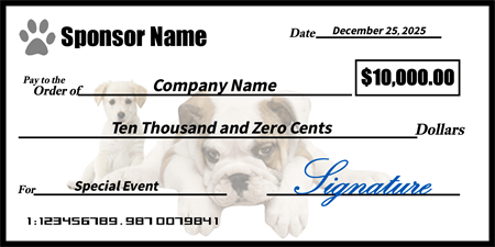 Donation Checks - Charity Checks - Signazon.com