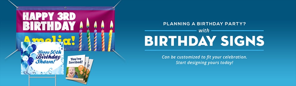 Birthday Signs - Happy Birthday Signs - Signazon.com