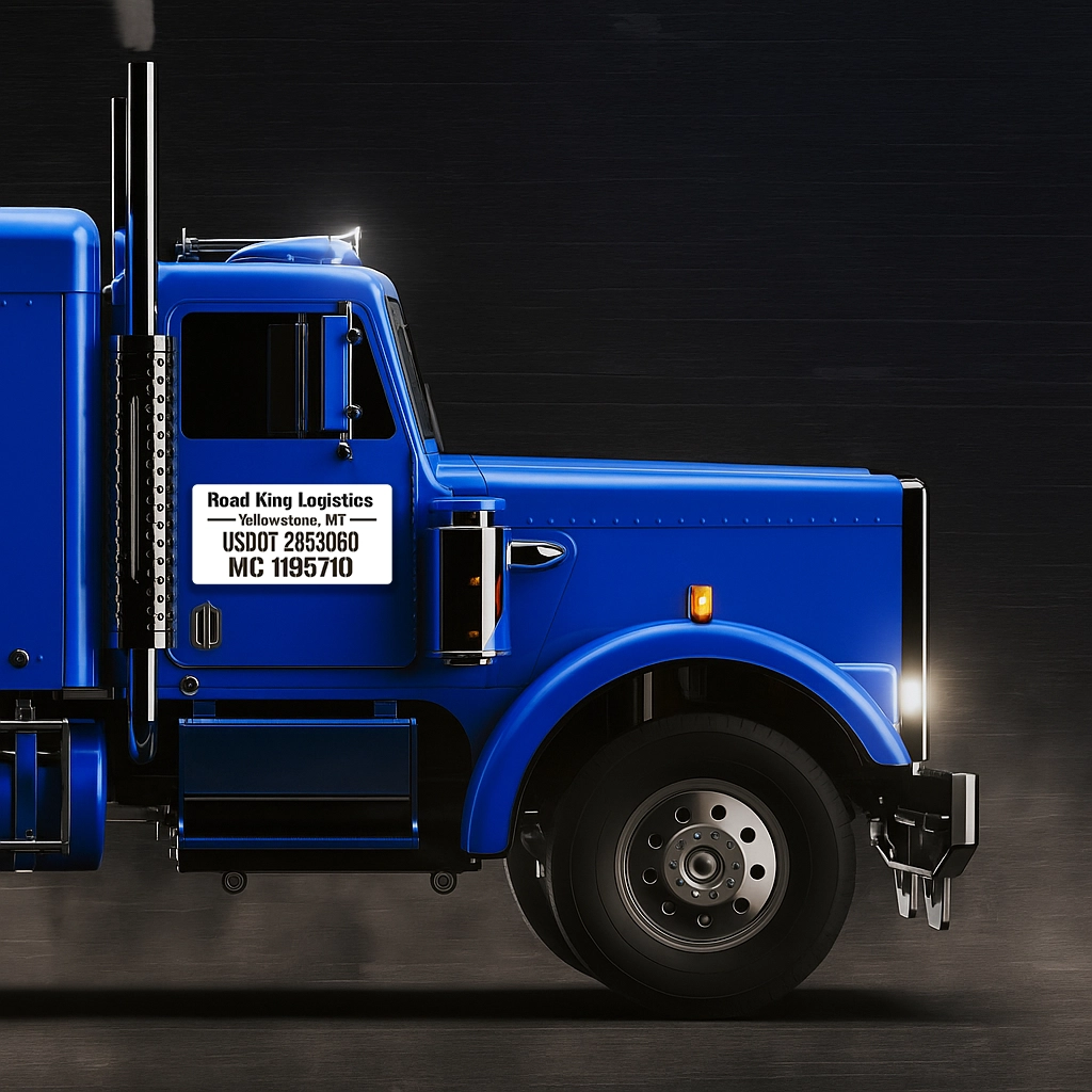 USDOT Magnets & Truck Stickers | Signazon