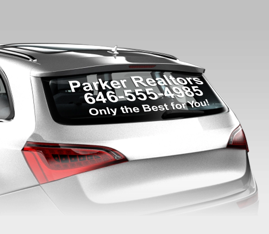Car Window Lettering for Customized Advertising | Signazon