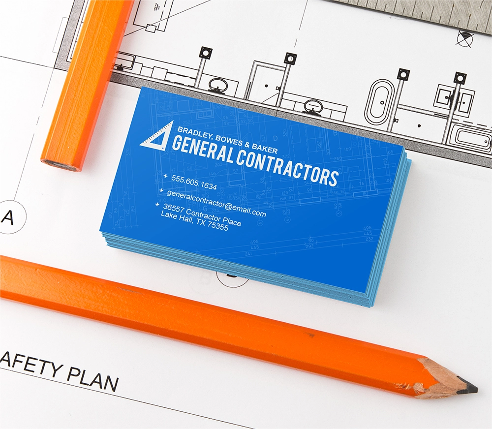 Contractor Business Cards | Construction Business Cards | Signazon