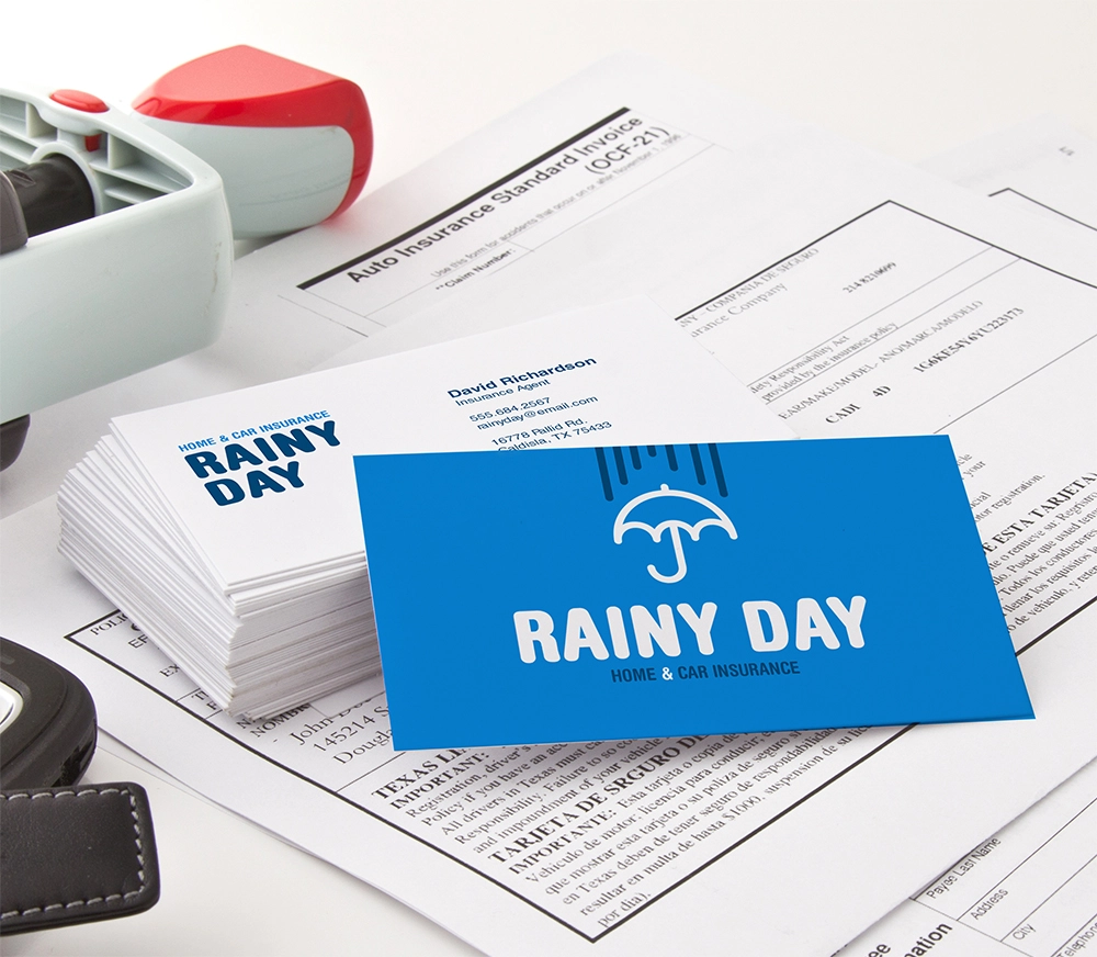 Insurance Business Cards, Finance Business Cards | Signazon